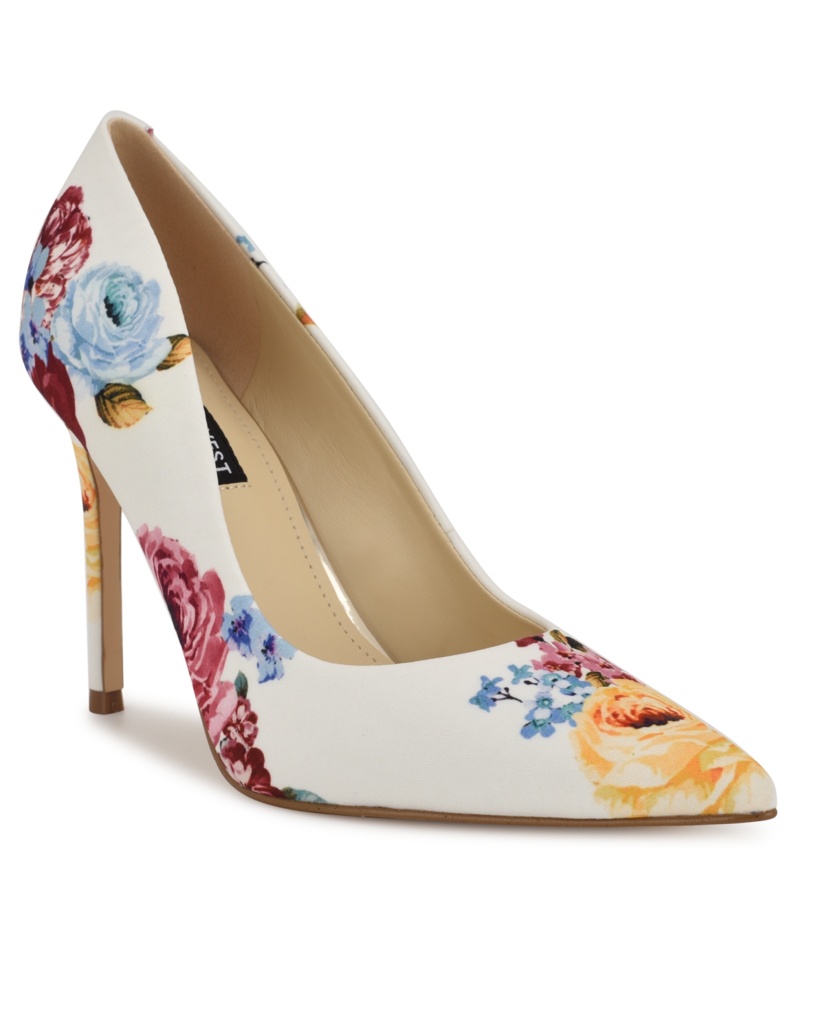 Click here for Nine West Womens Fresh Slip-On Stiletto Pumps - Wh... prices