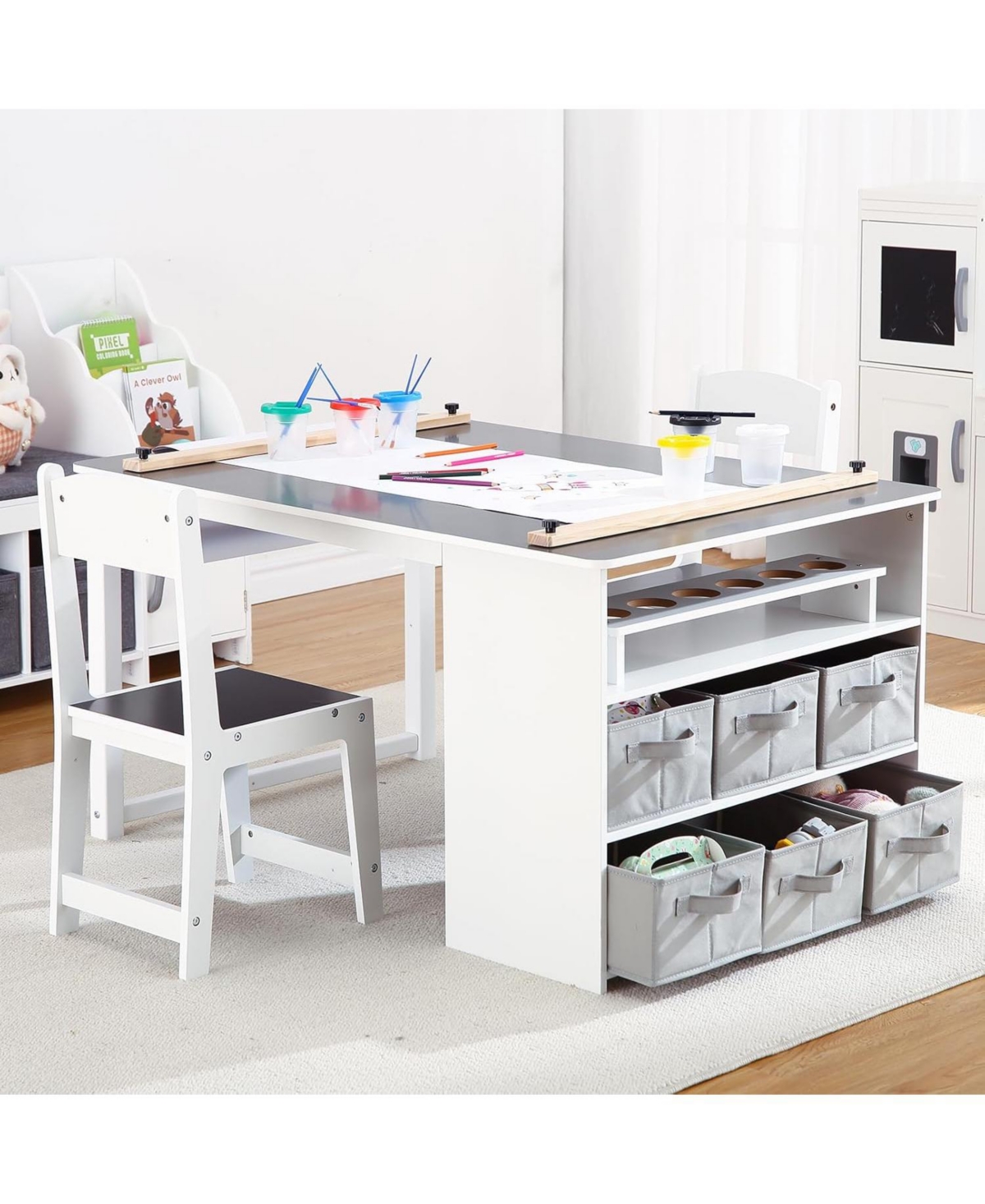 Click here for Kids Art Table and 2 Chairs Toddler Craft and Play... prices