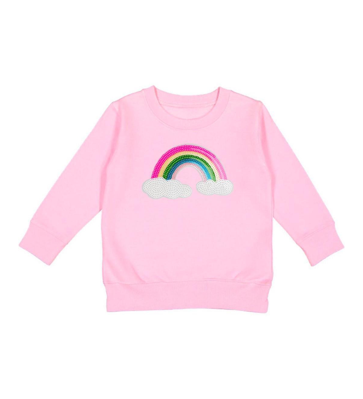 Click here for Sweet Wink Toddler Girls Rainbow Sequin Patch Swea... prices
