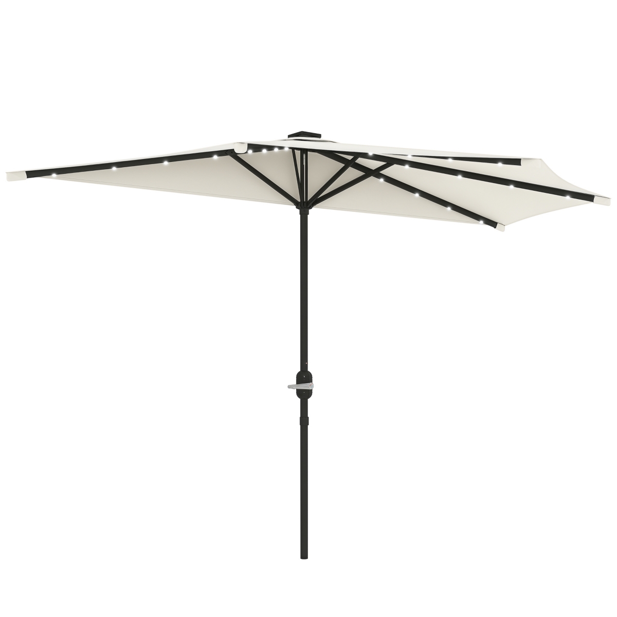 Click here for Outsunny Half Patio Umbrella  Upf 30+ Balcony Umbr... prices