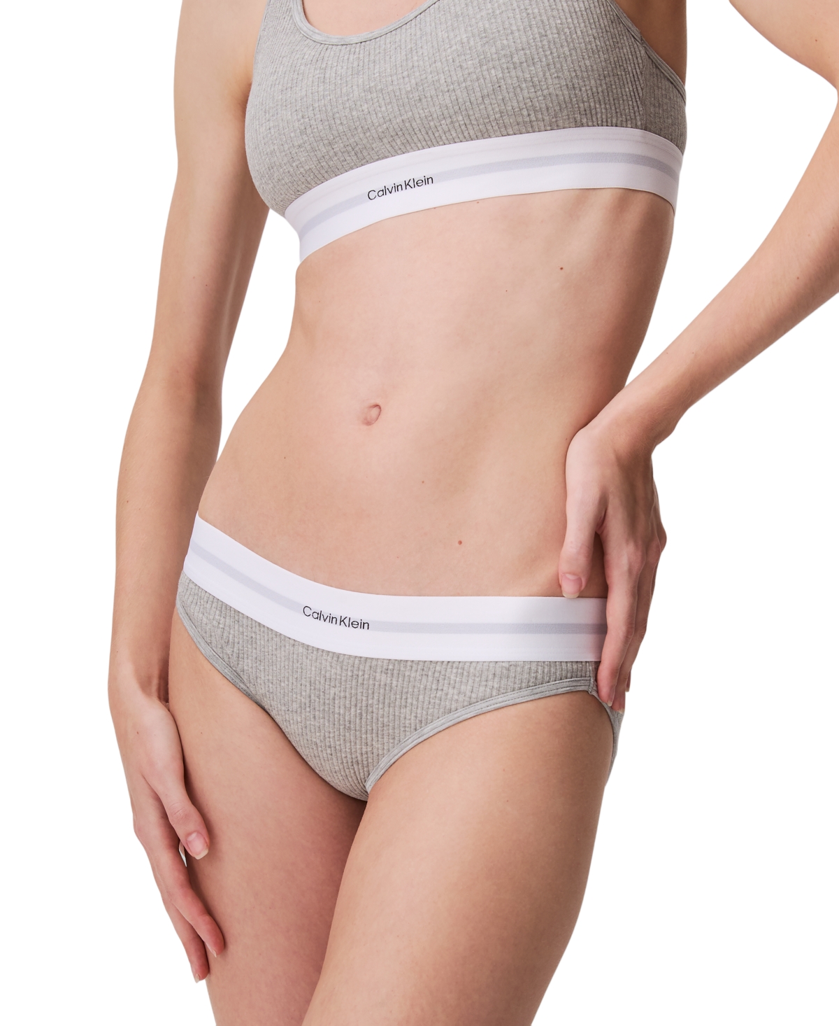 Click here for Calvin Klein Womens Ribbed Bikini Underwear QF8022... prices