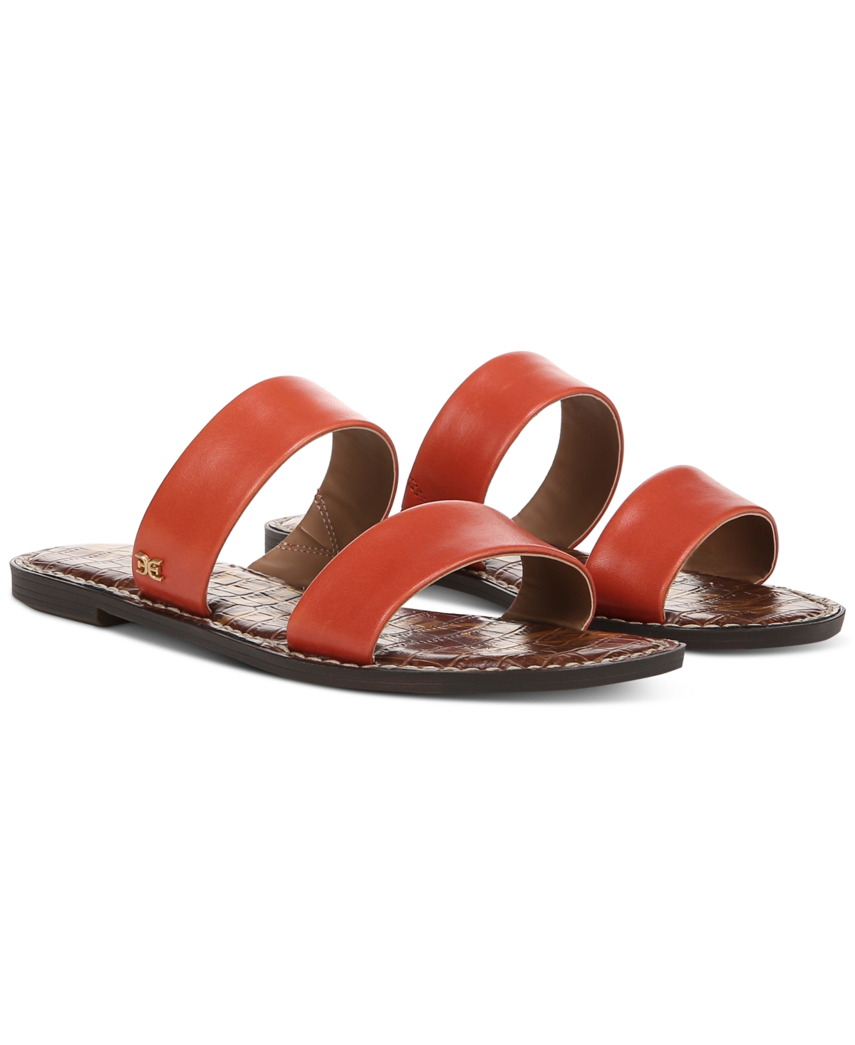Click here for Sam Edelman Womens Gala Slide Flat Sandals - Orang... prices