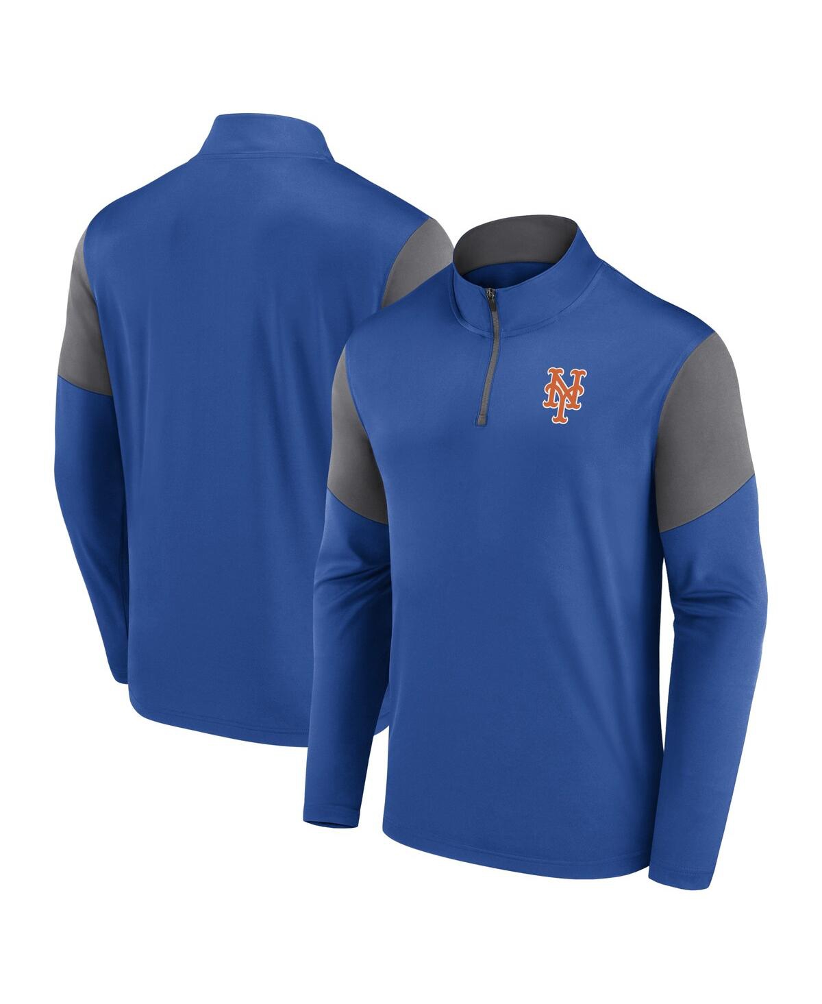 Click here for Fanatics Mens Royal New York Mets Logo Quarter-Zip... prices