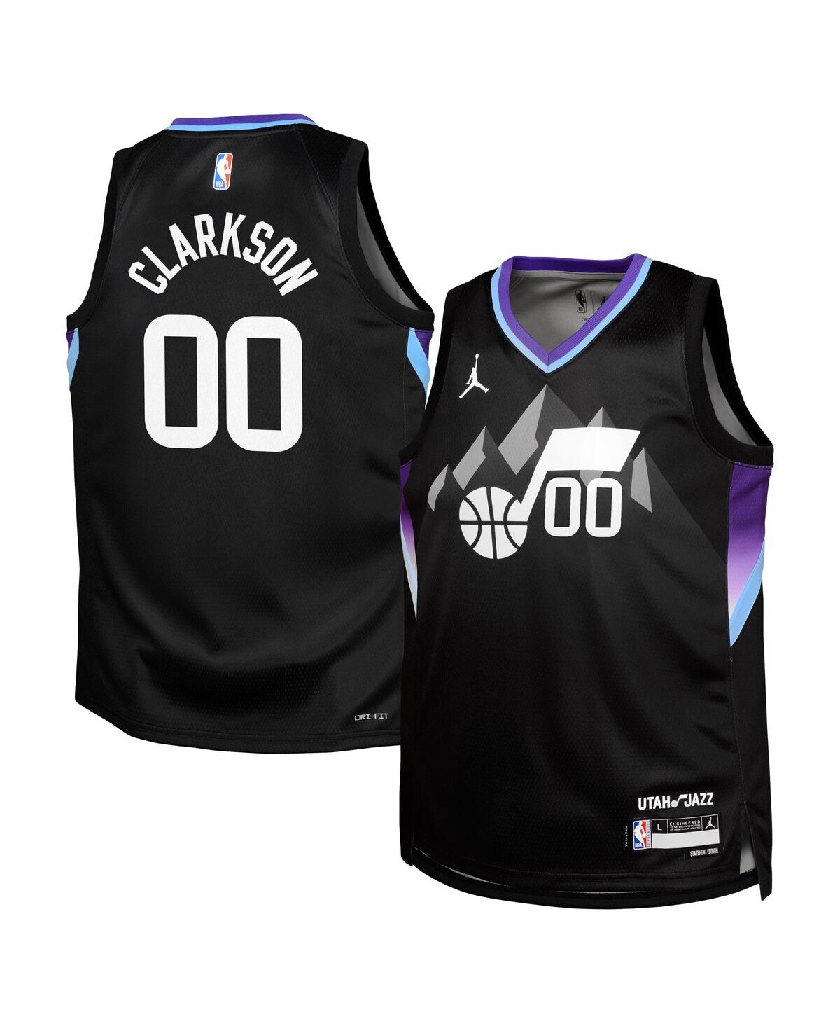Click here for Jordan Big Boys and Girls Black Clarkson Utah Jazz... prices