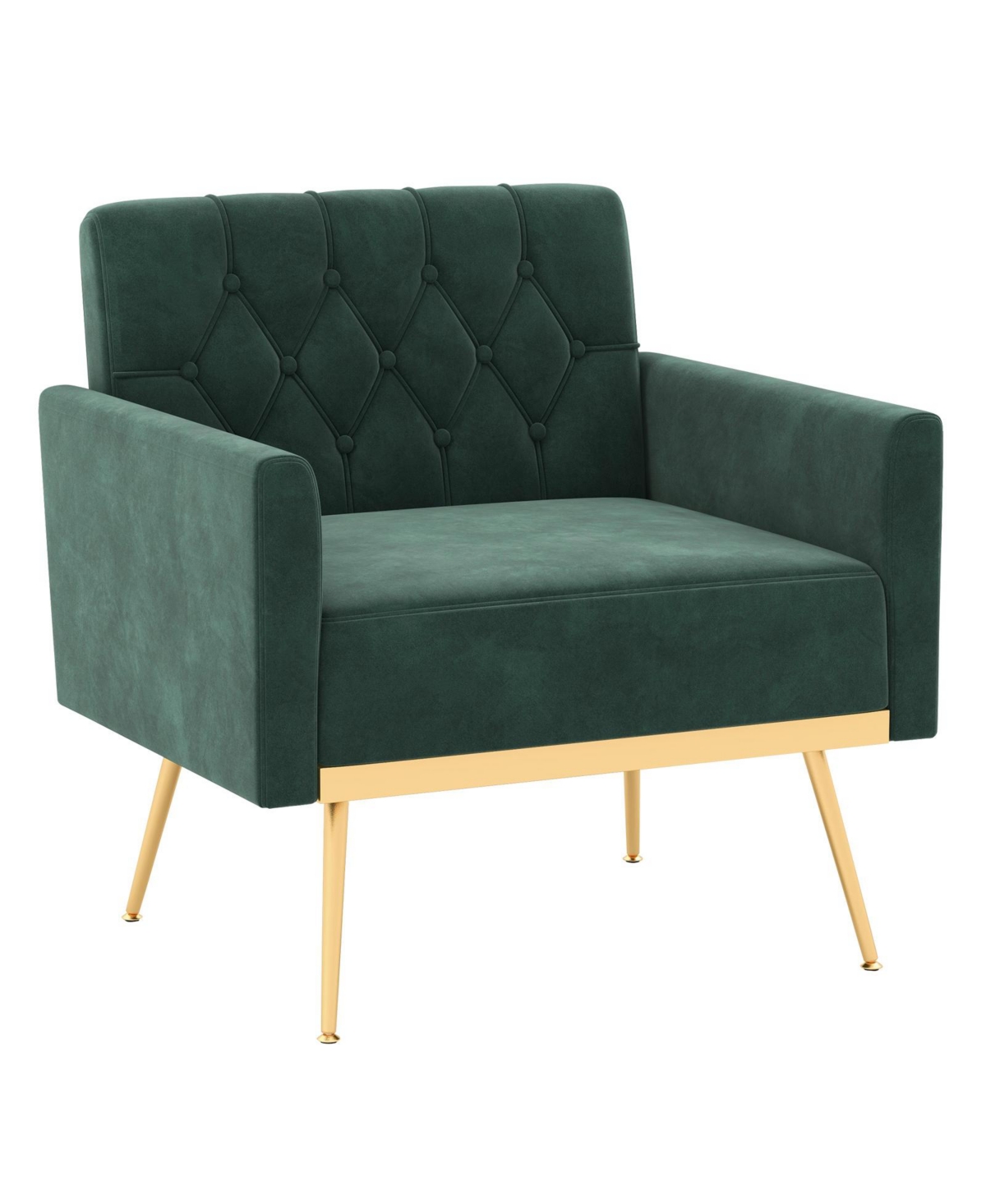 Click here for Modern Velvet Accent Chair with Button Tufted Back... prices