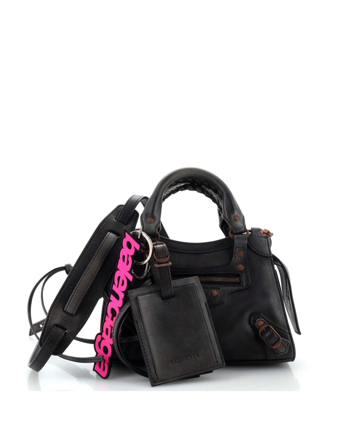 Click here for Pre-Owned Balenciaga Mini Neo Classic City Bag Lea... prices