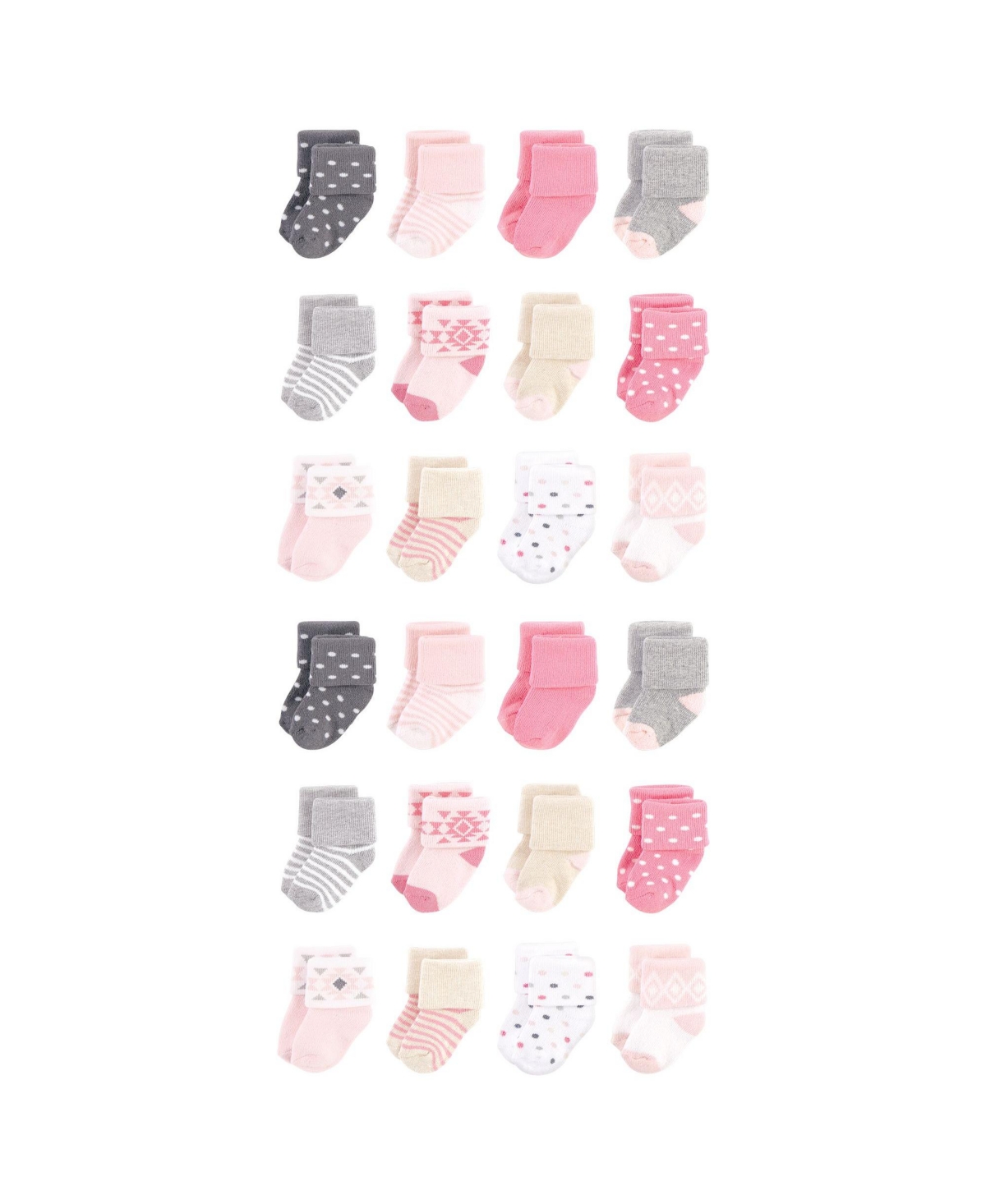 Click here for Hudson Baby Baby Boys Hudson 24Pk Terry Socks - Pi... prices