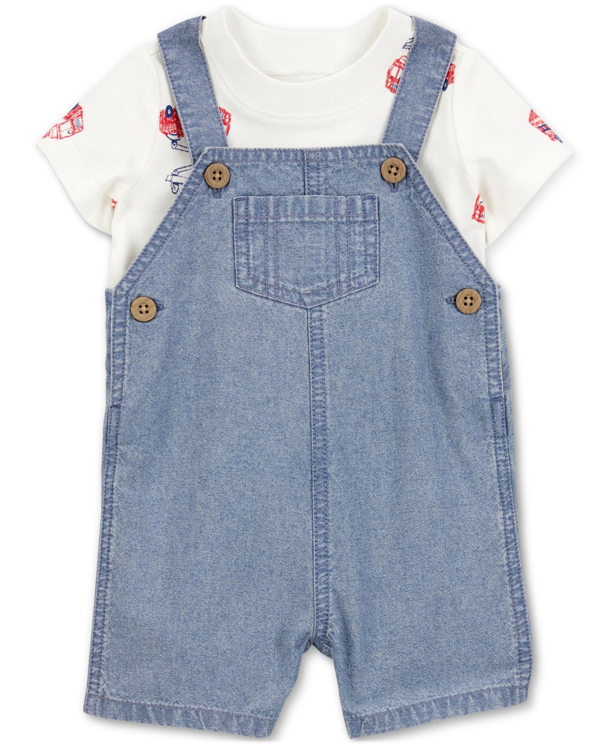 Click here for Carters Baby Boys 2-Pc. Cotton Fire Truck T-Shirt... prices