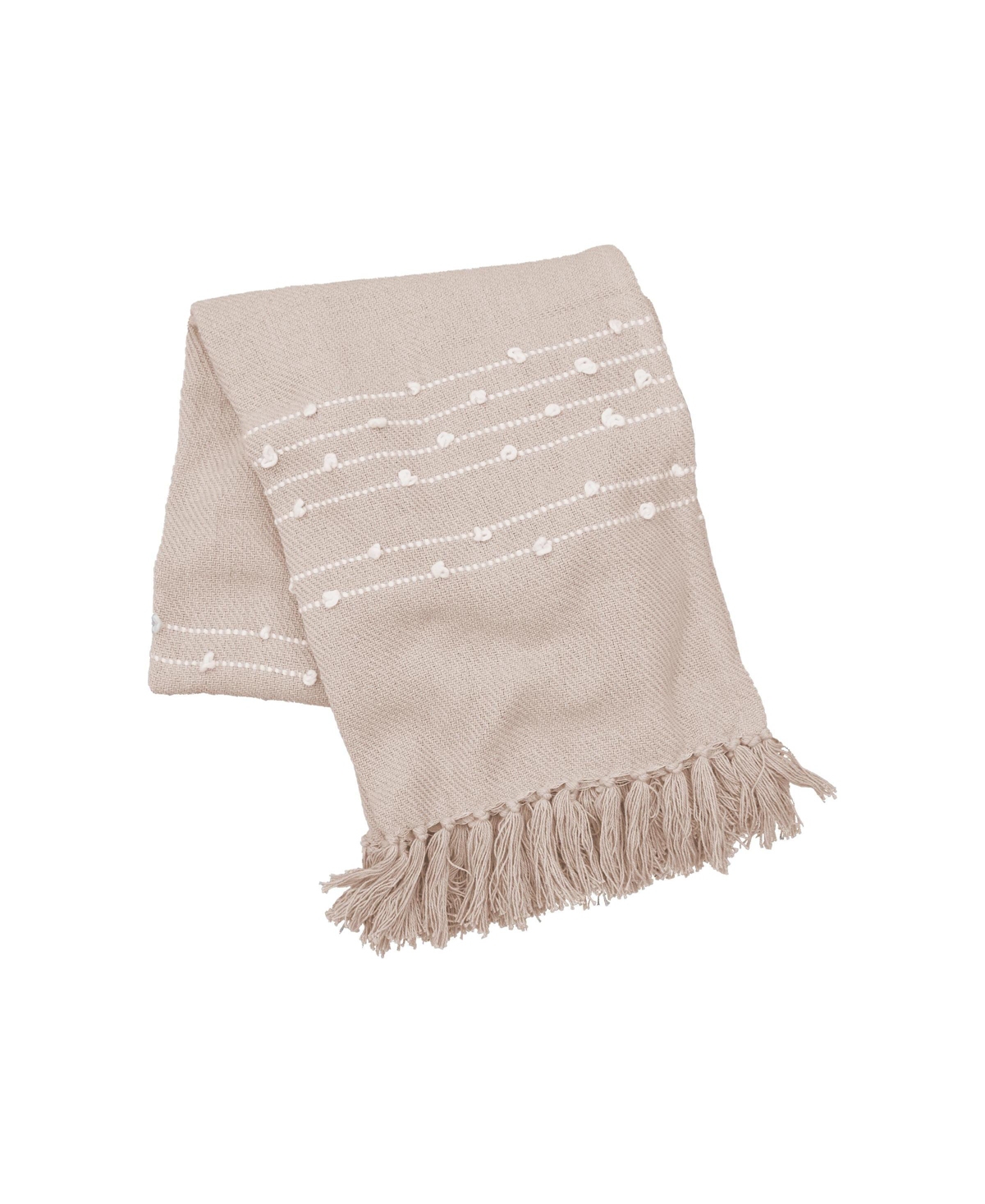 Click here for Tabb Dune White Throw Blanket prices