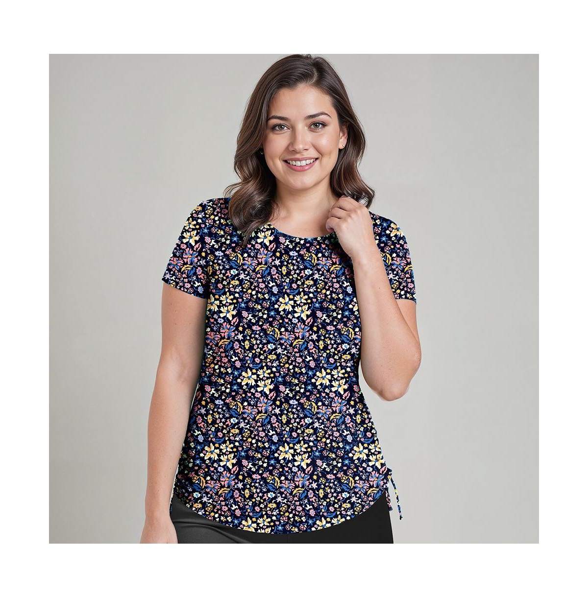 Click here for Calypsa Plus Size Adele Swim Top - Evening blossom... prices