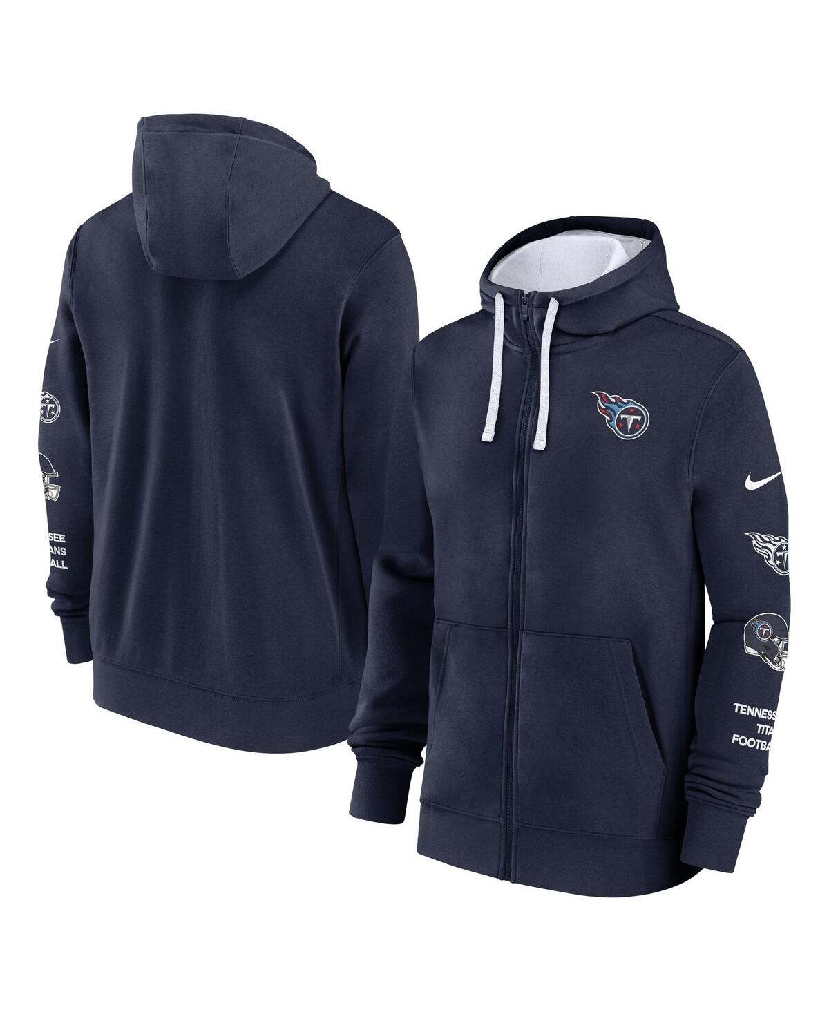 Click here for Nike Mens Navy Tennessee Titans Club Full-Zip Hood... prices