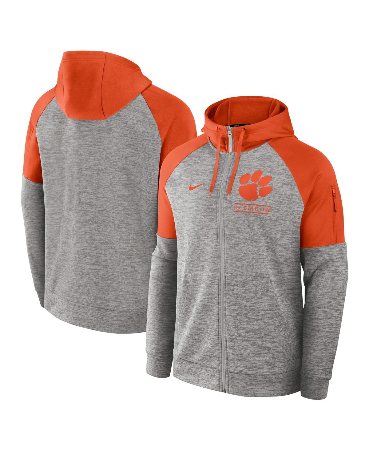 Click here for Nike Mens Heather Gray Clemson Tigers Fitness Ragl... prices