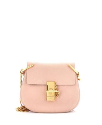 Pre-Owned Chloe Mini Drew Crossbody Bag Embossed Leather - Macy's