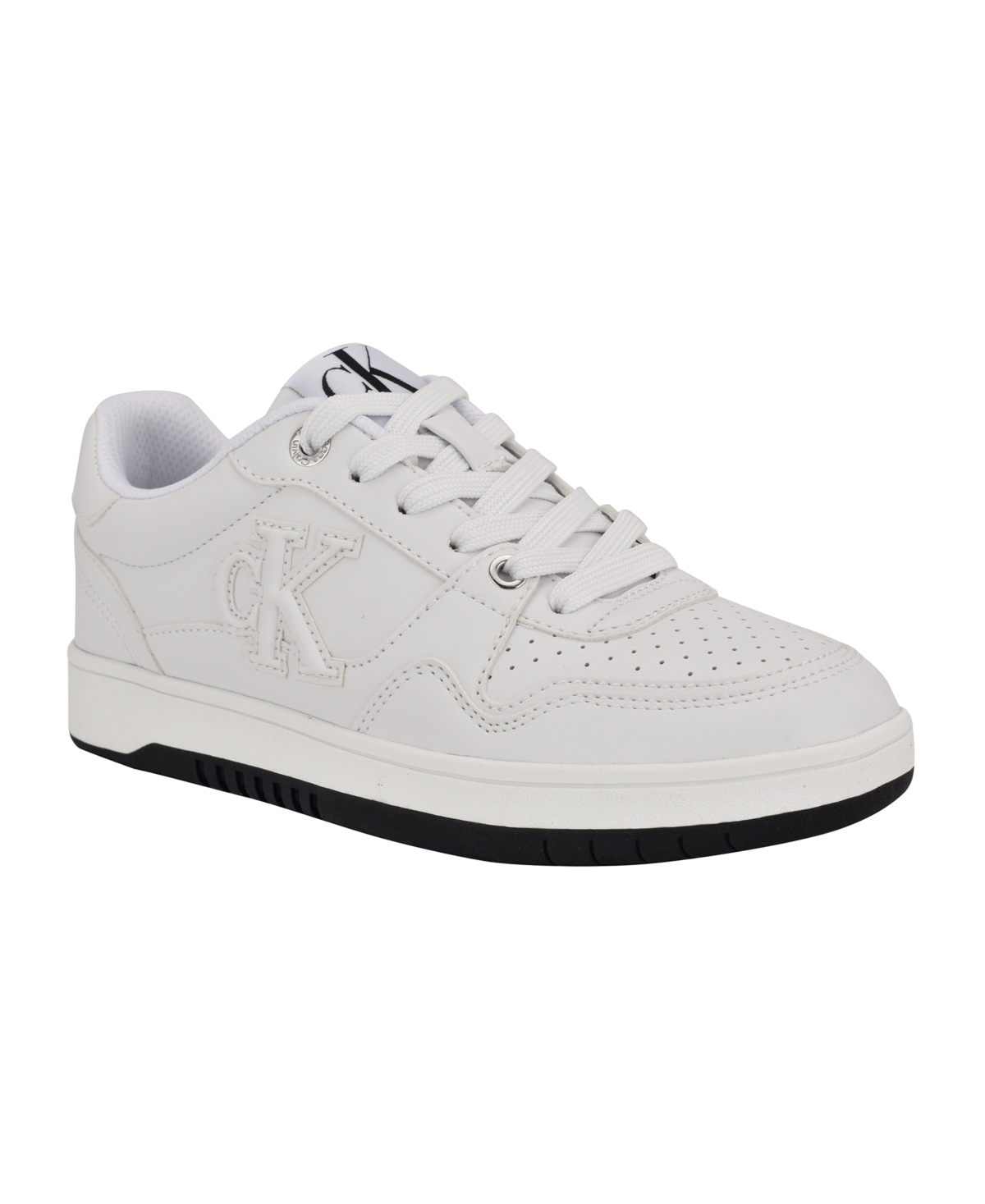 Click here for Calvin Klein Womens Henlea Logo Lace-Up Casual Sne... prices