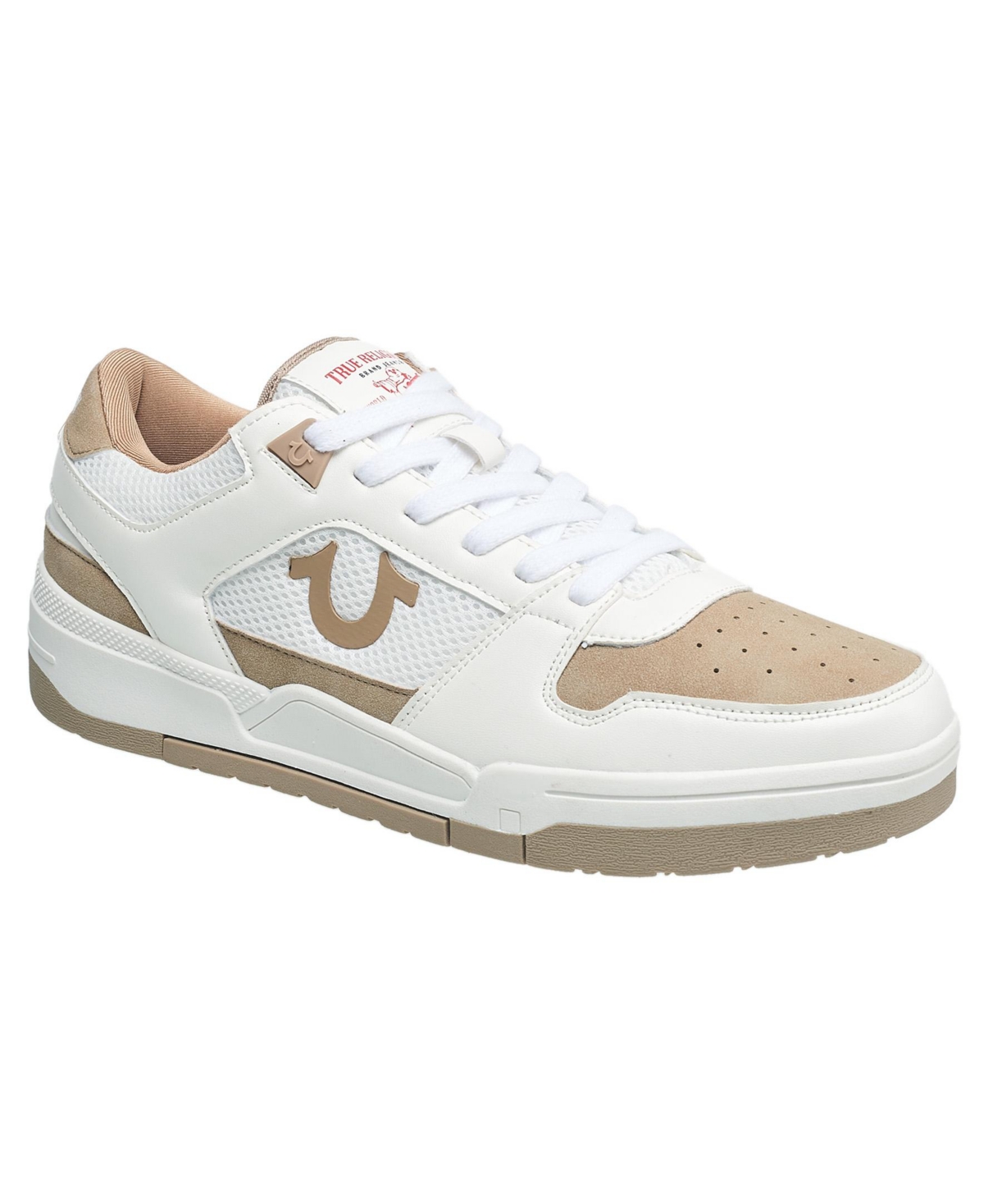 Click here for True Religion Mens Travis Court Sneaker - White/ta... prices