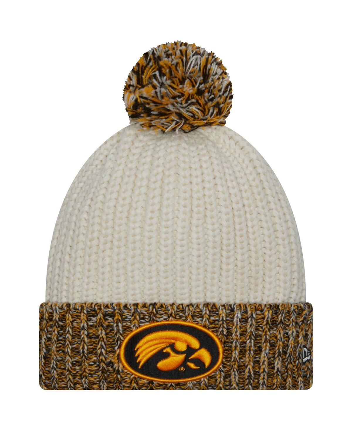 Click here for New Era Womens Cream Iowa Hawkeyes Fresh Cuffed Kn... prices