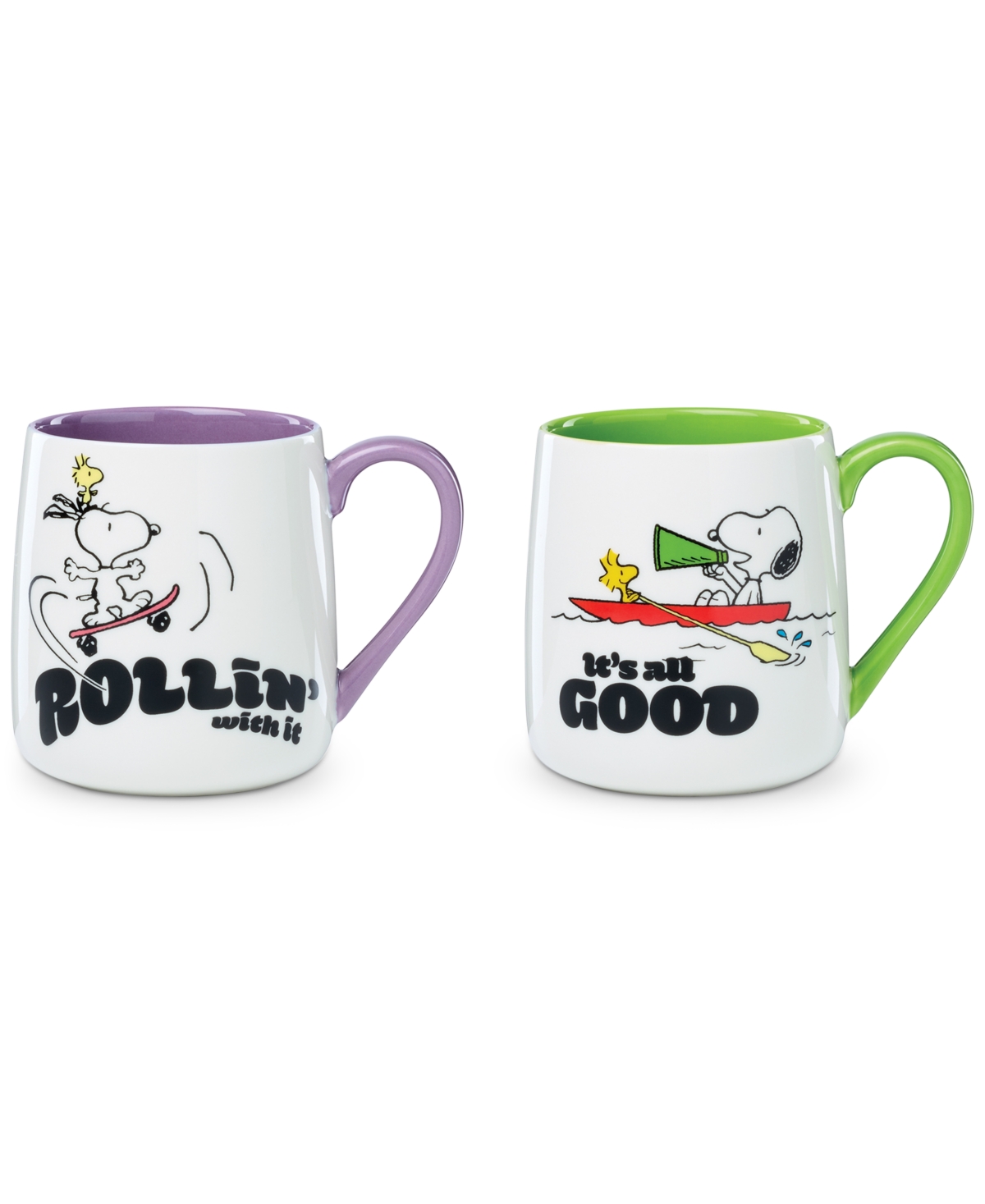 Click here for Lenox Peanuts Mugs  Set of 2  Rollin-All Good - Mu... prices