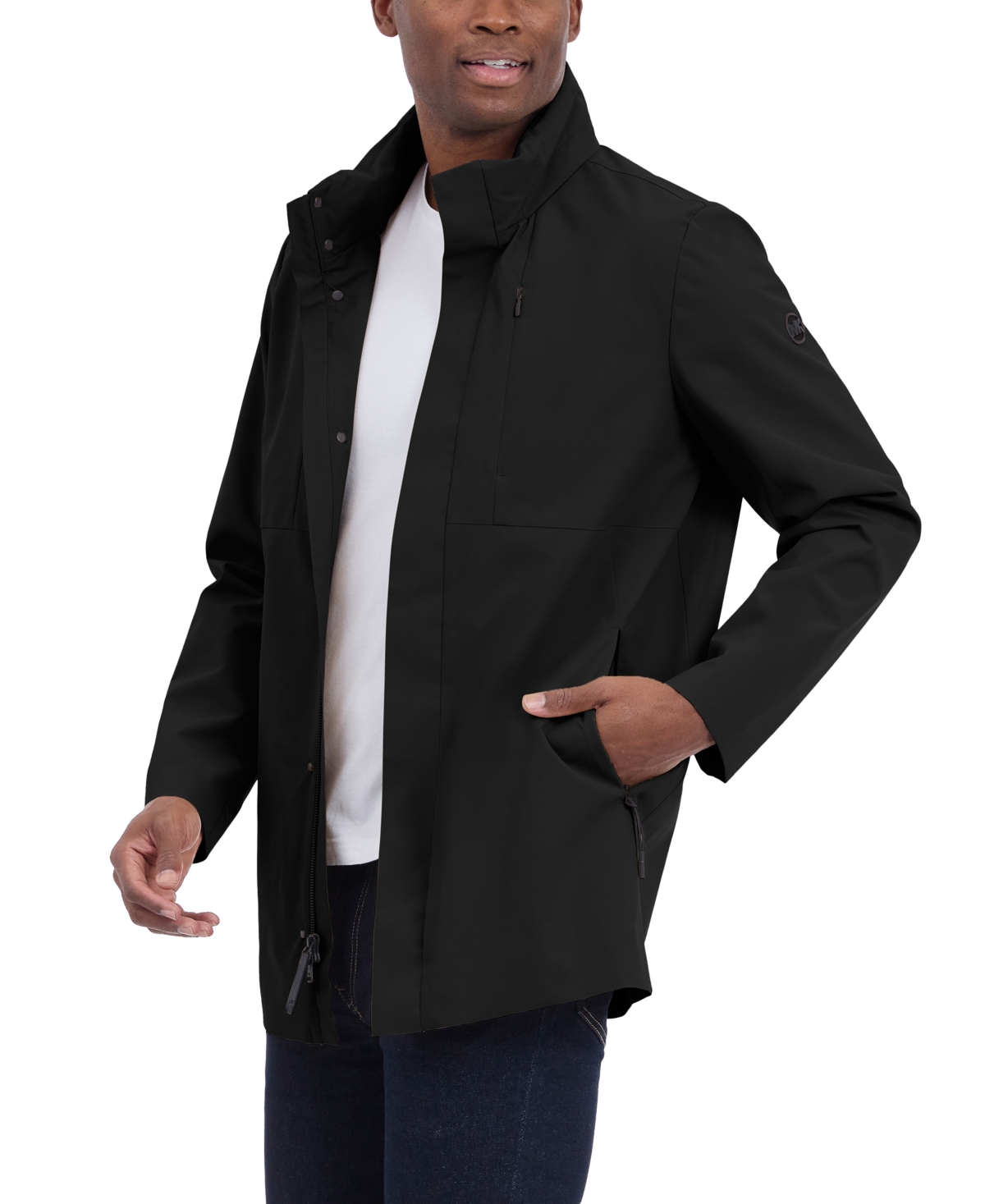 Click here for Michael Kors Mens Modern Rain Coat - Black prices