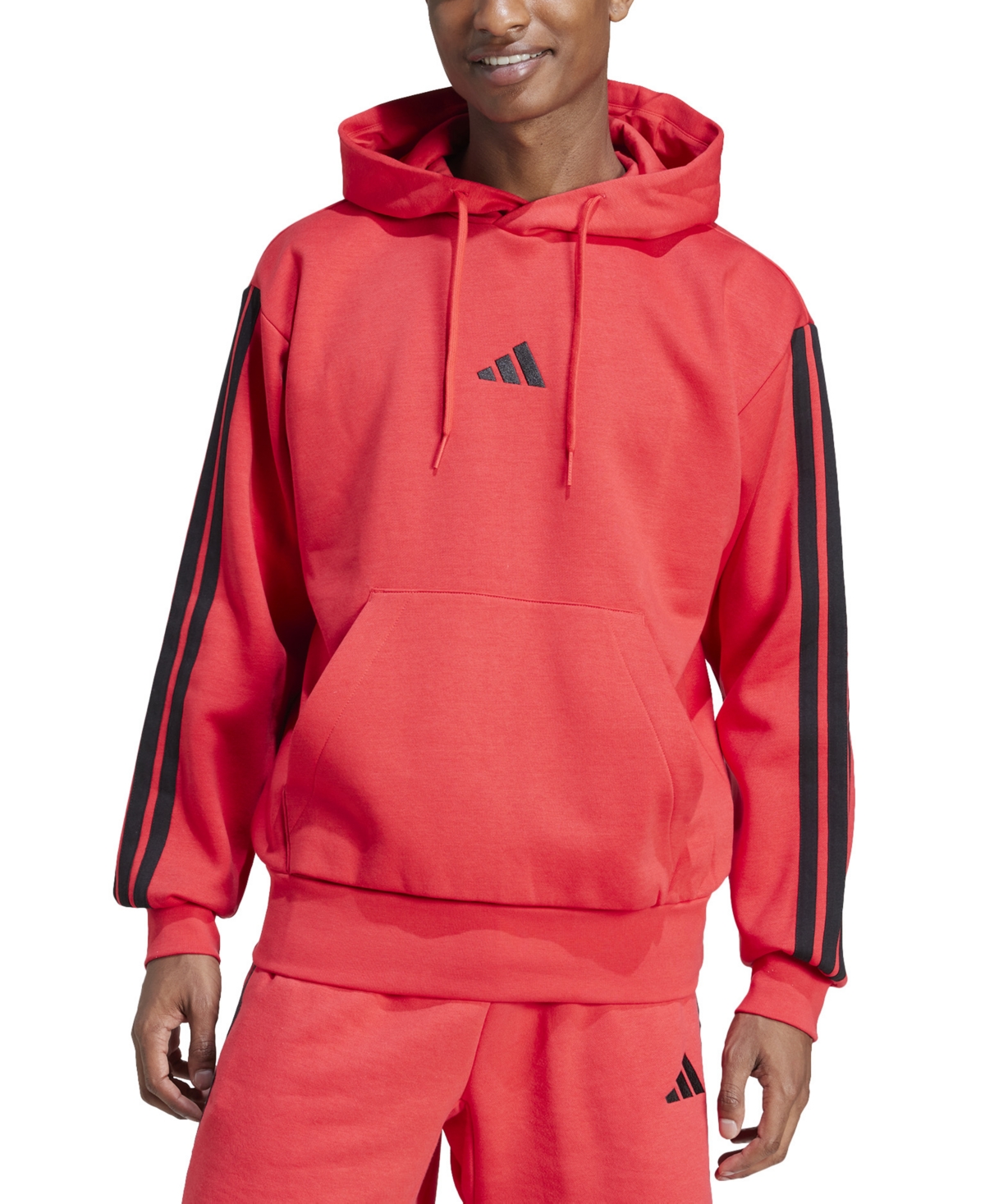 Click here for adidas Mens Essential Three Stripes Fleece Hoodie... prices