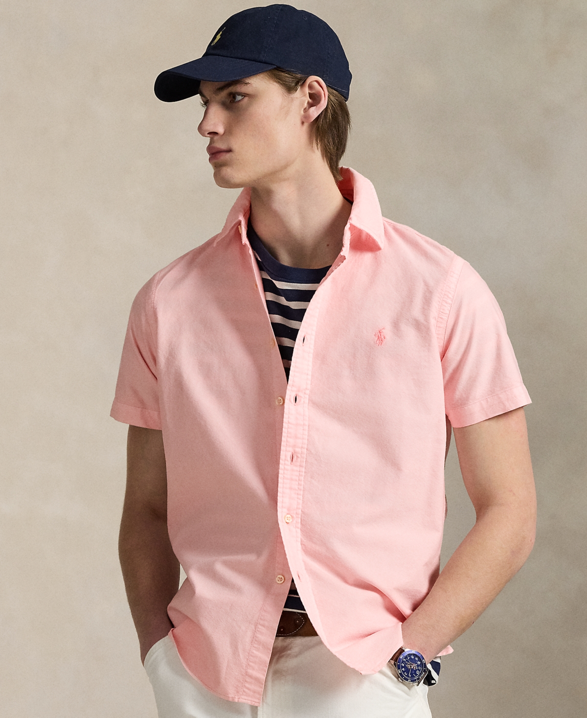 Click here for Polo Ralph Lauren Mens Classic-Fit Mineral-Dyed Ox... prices