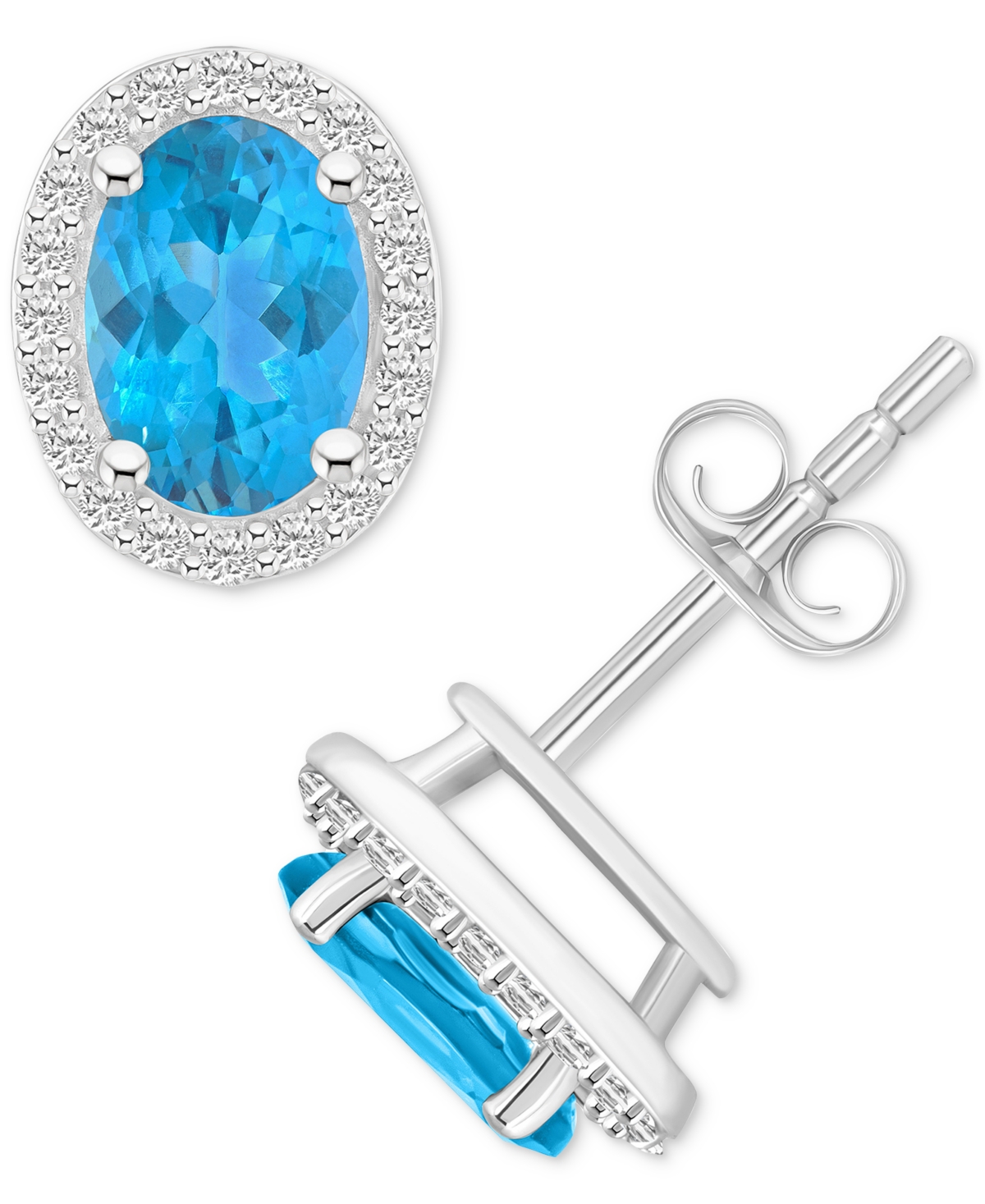 Click here for Blue Topaz (2 ct. t.w.) & Created White Sapphire (... prices