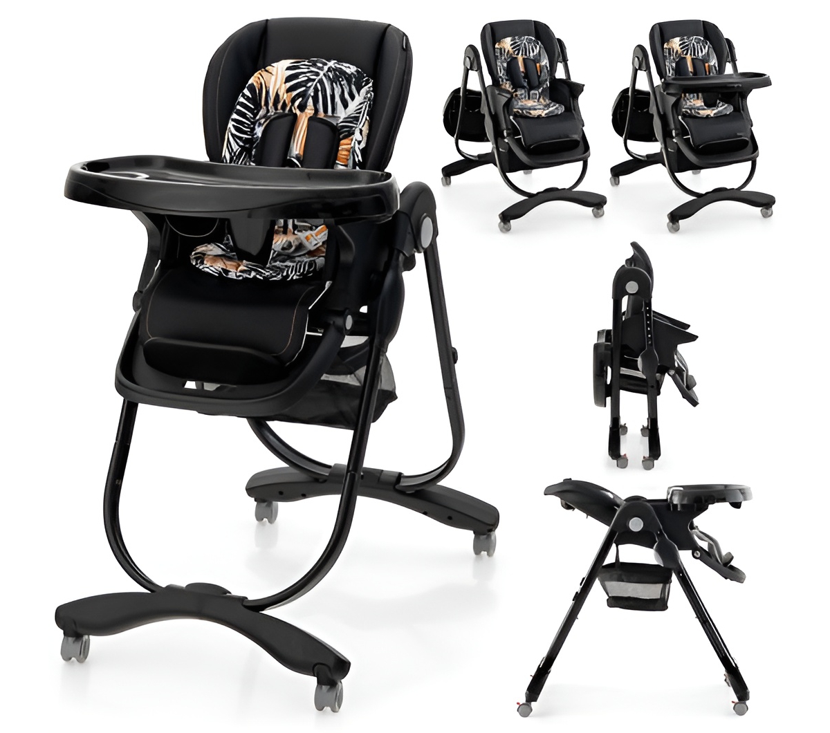 Click here for Multifunctional Folding Baby High Chair with Rolli... prices