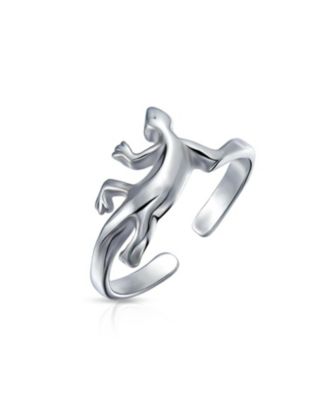 Bling Jewelry Garden Reptile Geko Lizard Midi Toe Ring in Sterling ...