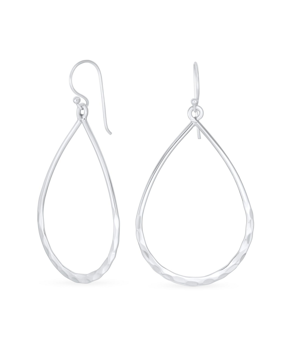 Click here for Bling Jewelry Pear Shaped Lightweight Hoop Huggie... prices