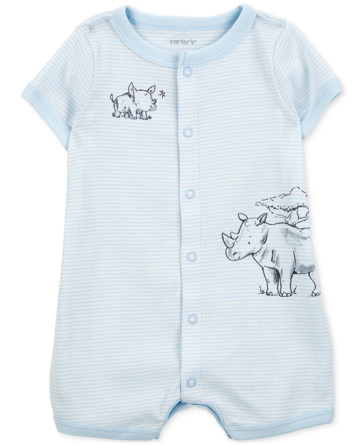 Click here for Carters Baby Boys Cotton Short-Sleeve Snap-Up Romp... prices