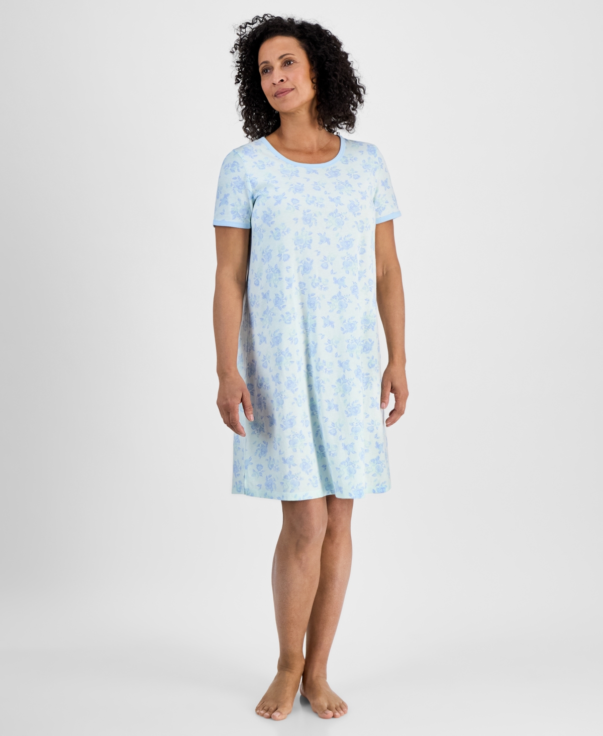 Click here for Charter Club Womens Printed Short-Sleeve Sleepshir... prices