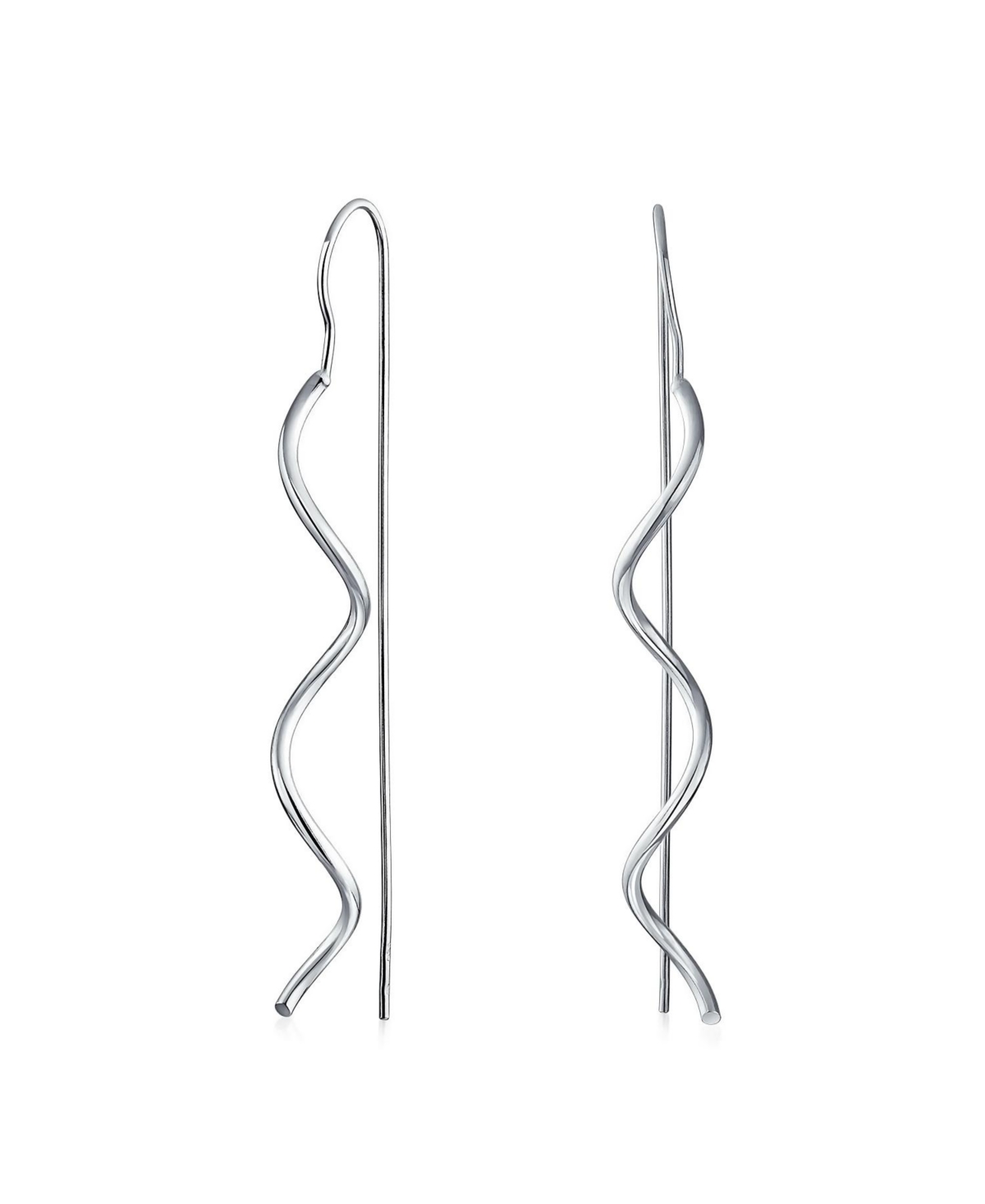 Click here for Bling Jewelry Geometric Wavy Zig Zag Thin Wire Dan... prices