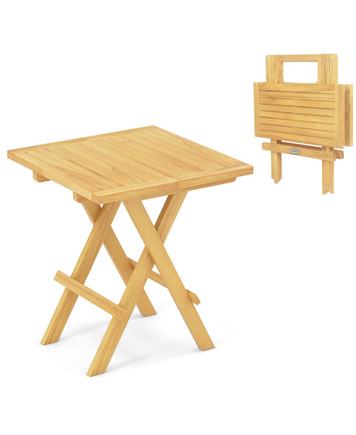 Click here for Patio Folding Side Table with X-shaped Legs and Sl... prices