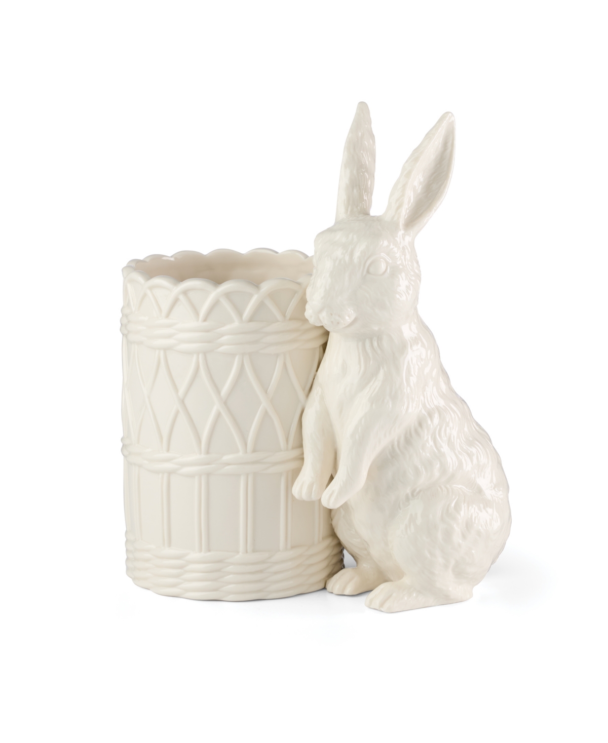 Click here for Lenox Wicker Creek Bunny Vase - Ivory prices