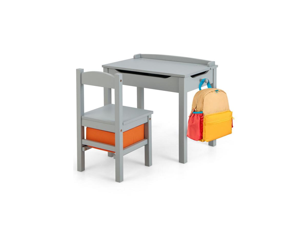 Click here for Flip-Top Kids Activity Table and Chair Set with Hi... prices