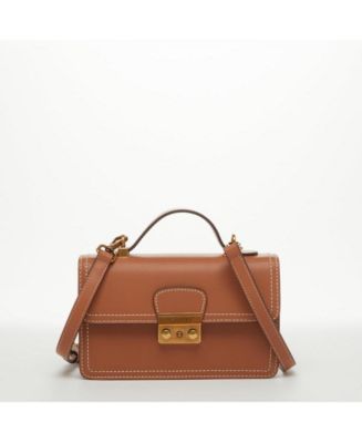 SUSU Little Brown Bag Leather Small Crossbody Purse Cute Women's ...