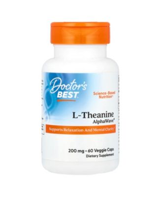 Doctor's Best L-Theanine AlphaWave 200 mg - 60 Veggie Caps - Macy's