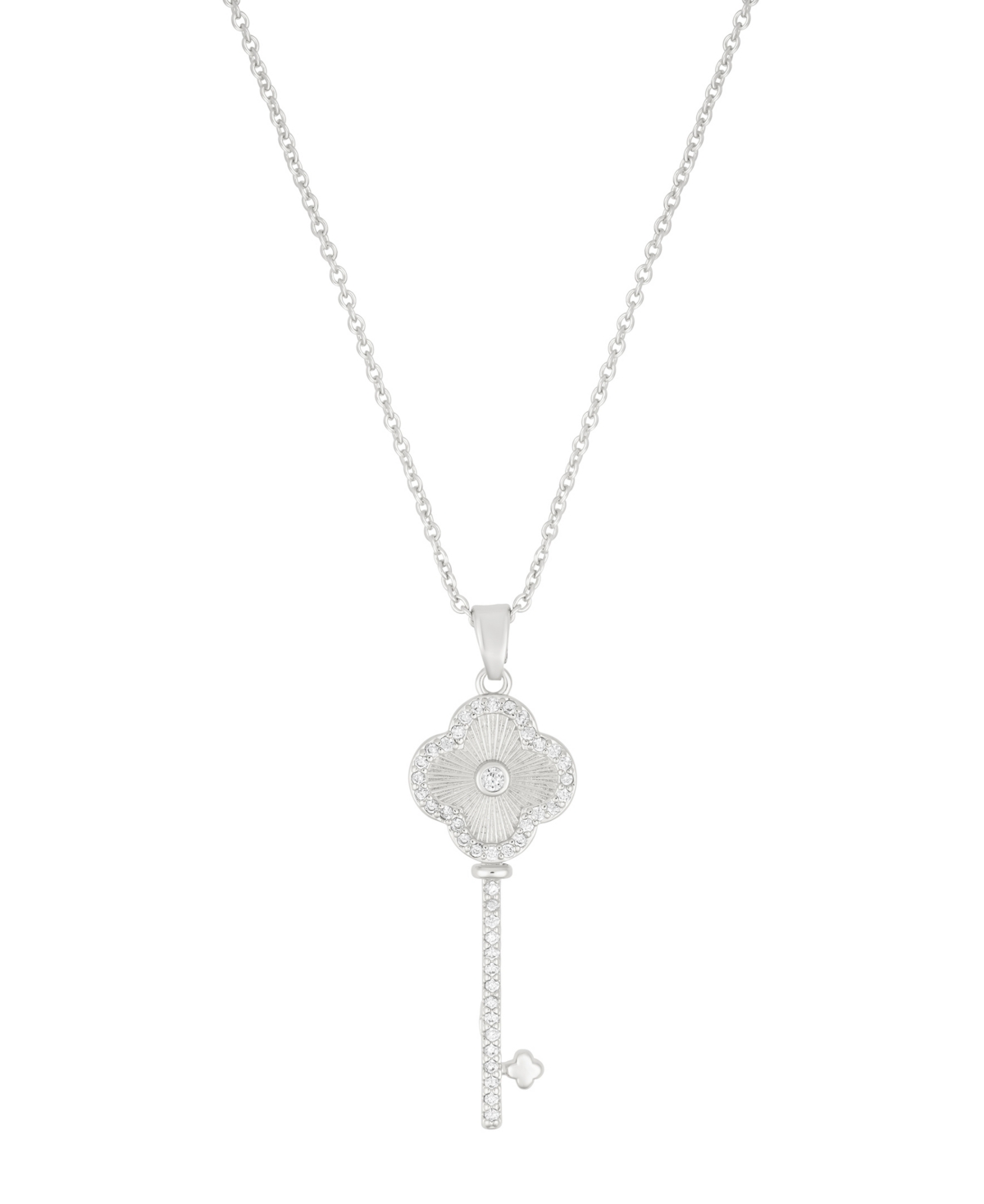 Click here for Adornia Adjustable Cubic Zirconia Pave Clover Key... prices