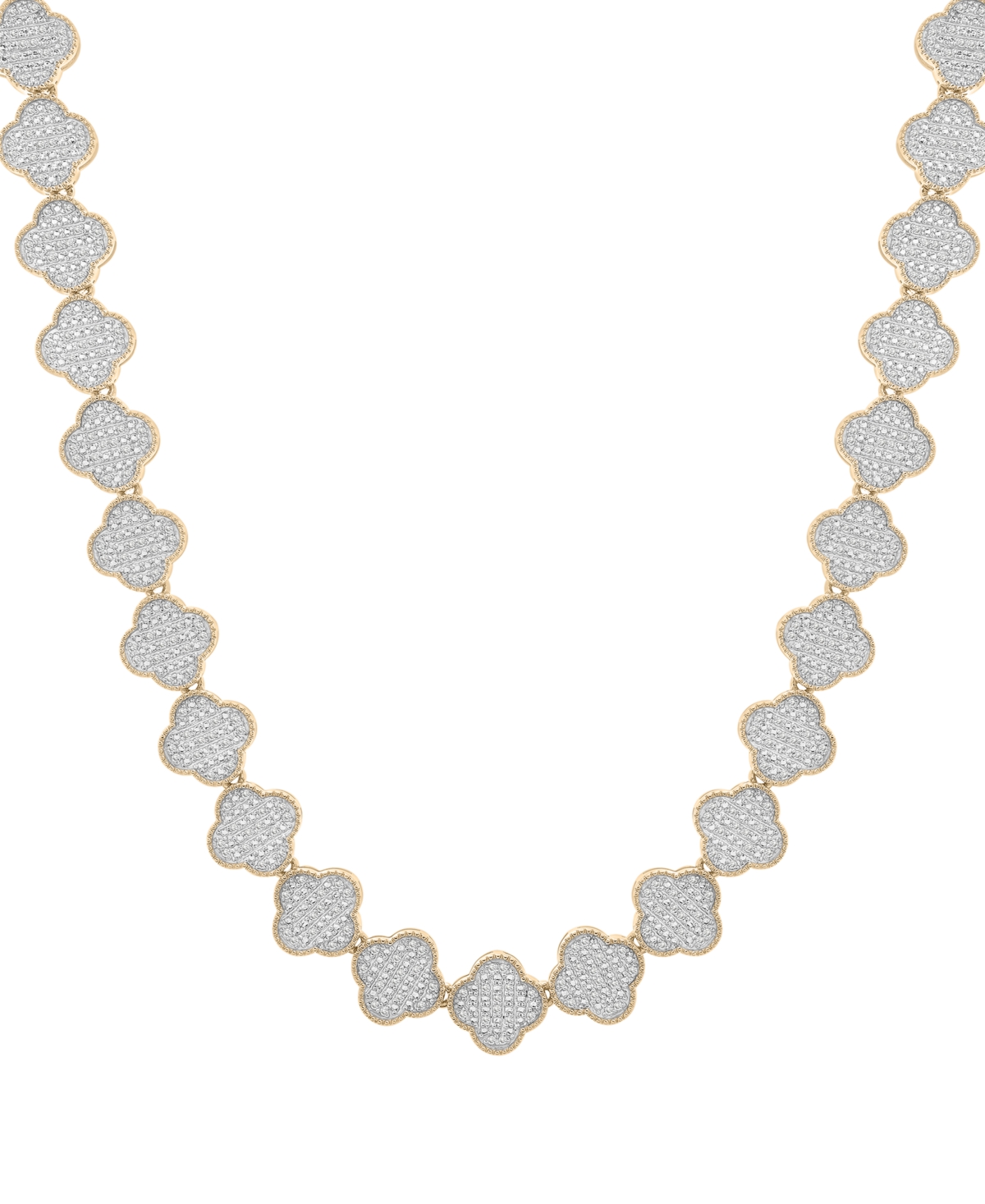 Click here for Mens Diamond Clover 22 Necklace (2 ct. t.w) in 14k... prices