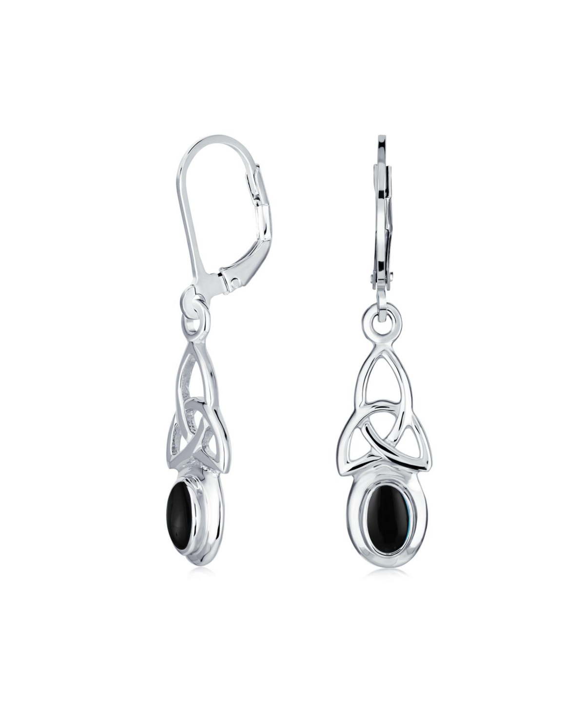 Click here for Bling Jewelry Love Knot Oval Bezel Set Natural Ame... prices
