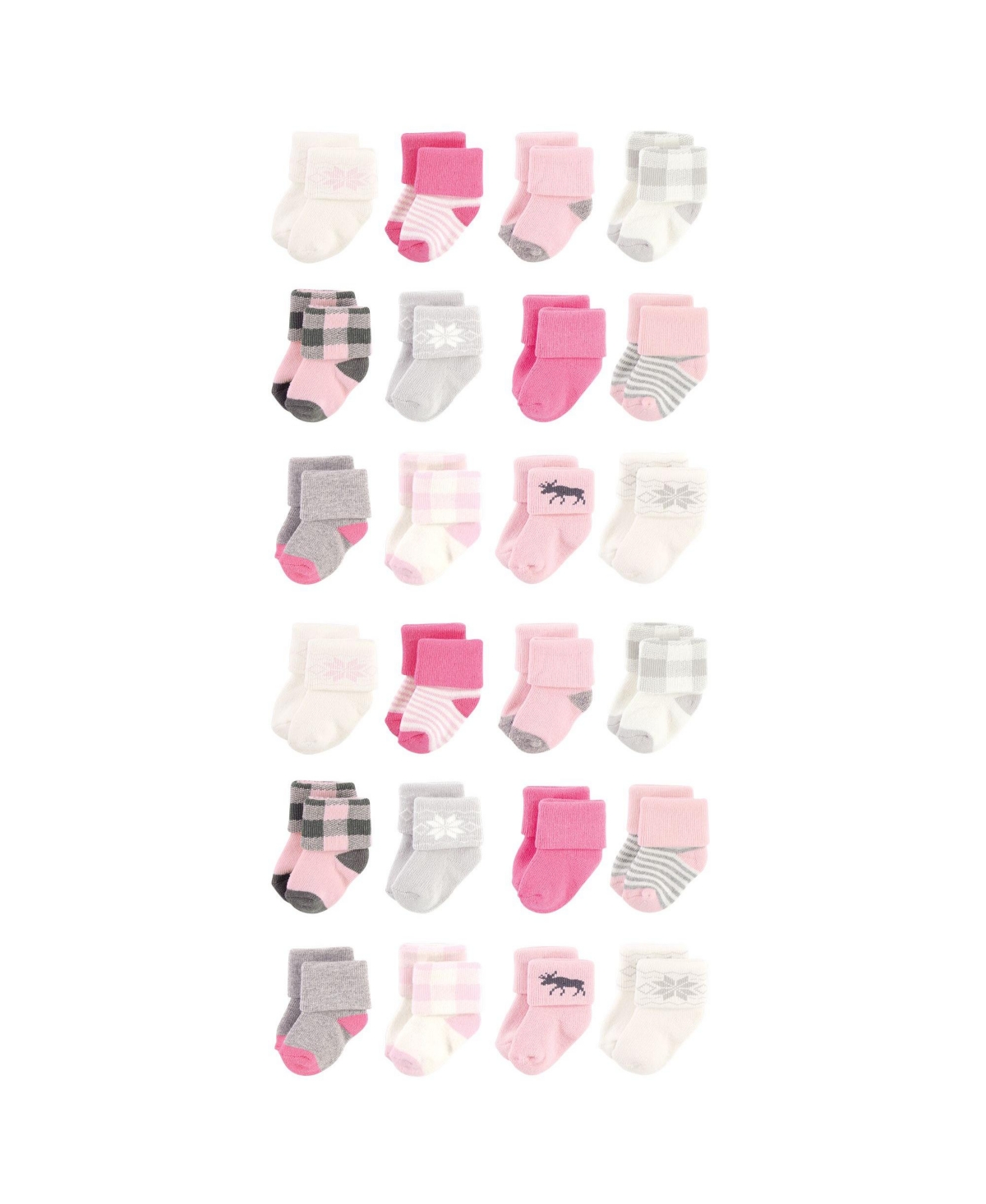 Click here for Hudson Baby Baby Boys Hudson 24Pk Terry Socks - Pi... prices