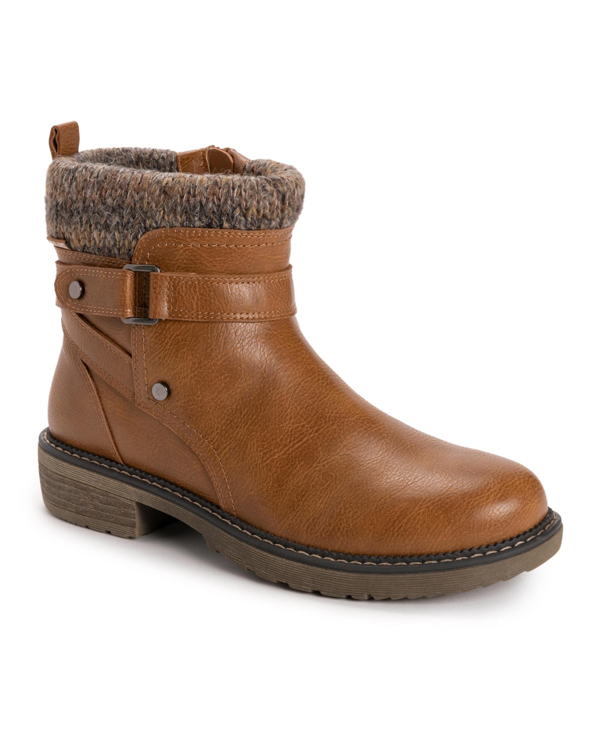 Click here for Muk Luks Womens Garland Gina Boots - Chestnut prices