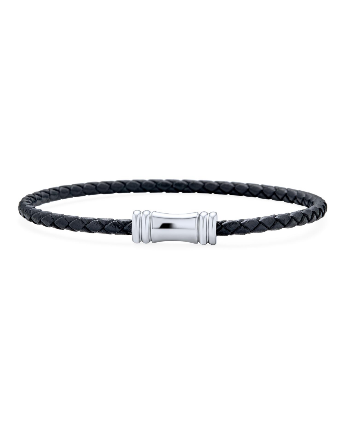 Click here for Bling Jewelry Black Woven Multi Strand Leather Bra... prices