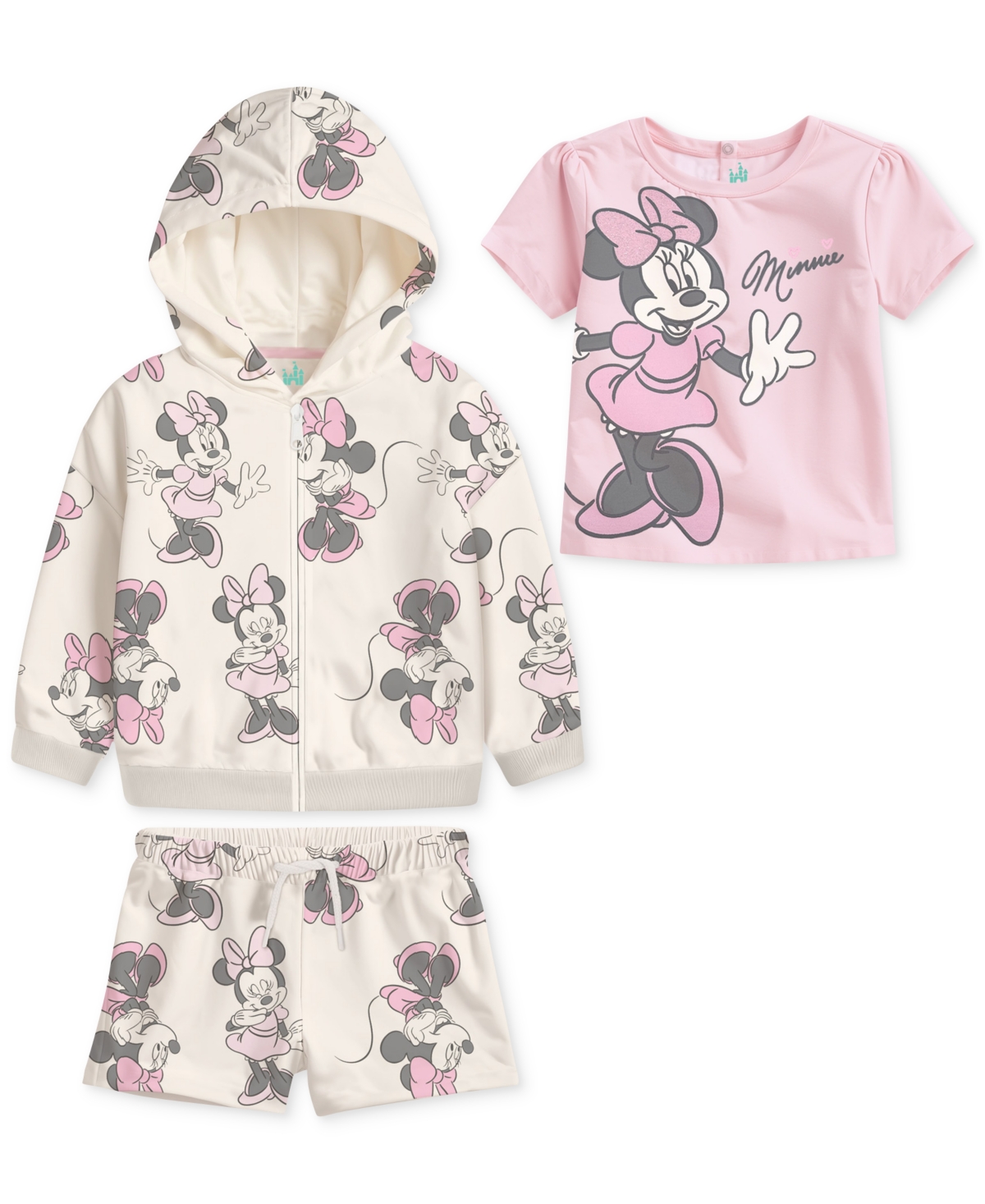 Click here for Disney Baby Girls Minnie Mouse Hoodie  T-Shirt & S... prices