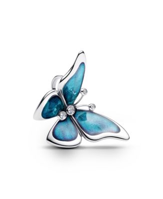 Pandora Sterling Silver Butterfly Oversized Charm - Macy's