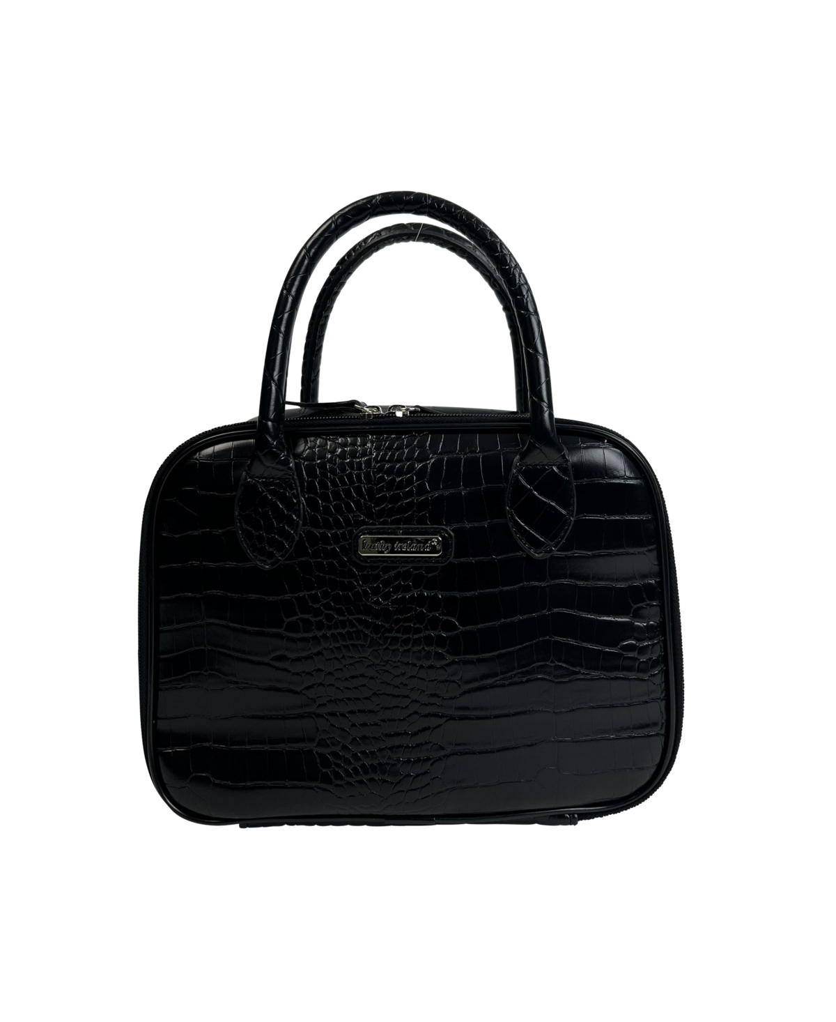 Click here for Longlat Croco Dome Lunch Tote - Black prices