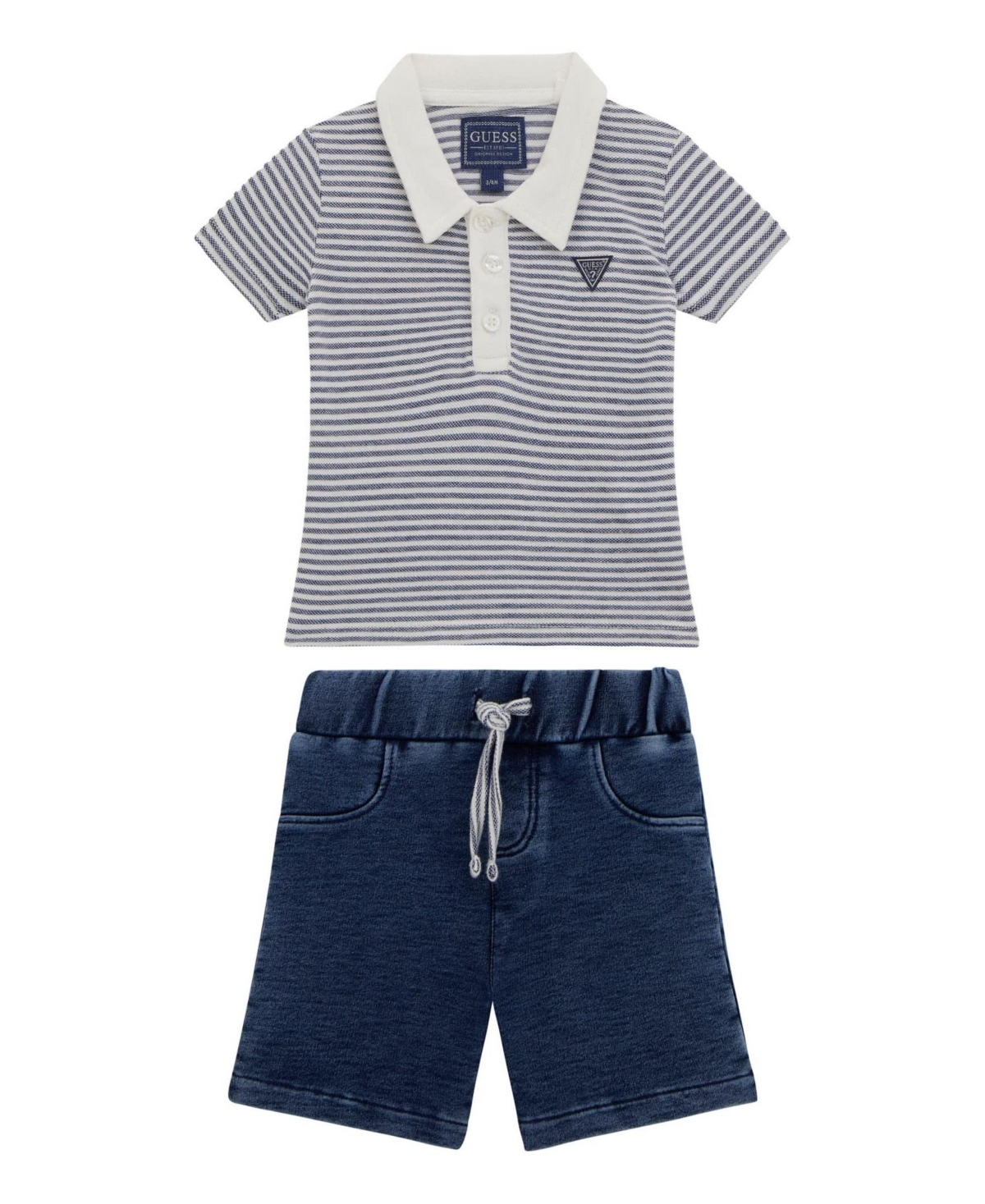 Click here for Guess Baby Boys 2-Piece Yarn Dye Piquet Polo and K... prices