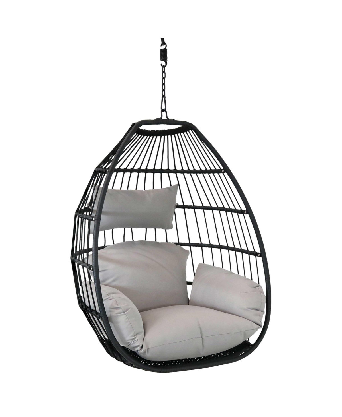 Click here for Outdoor Resin Wicker Delaney Hanging Basket Egg Ch... prices
