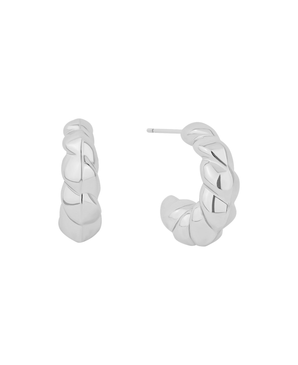 Click here for And Now This Twist Shrimp Hoop Earrings - Base Met... prices