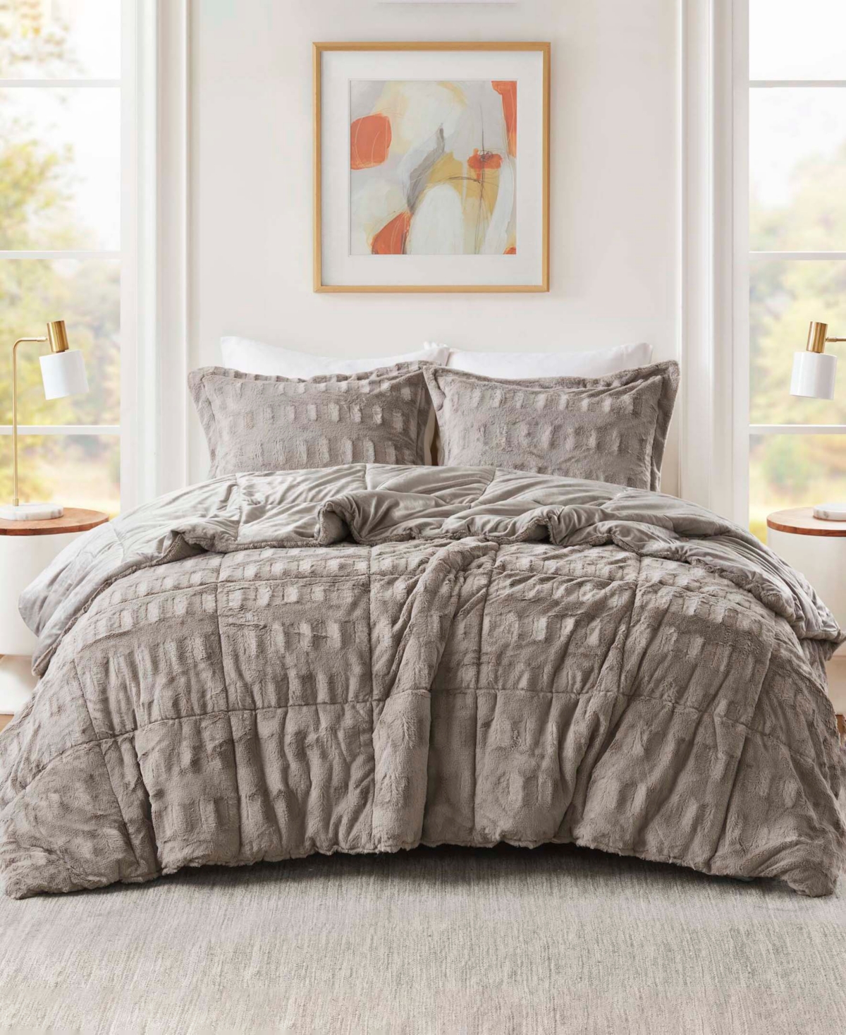 Click here for Madison Park Gia Faux-Fur 2-Pc. Comforter Set  Twi... prices