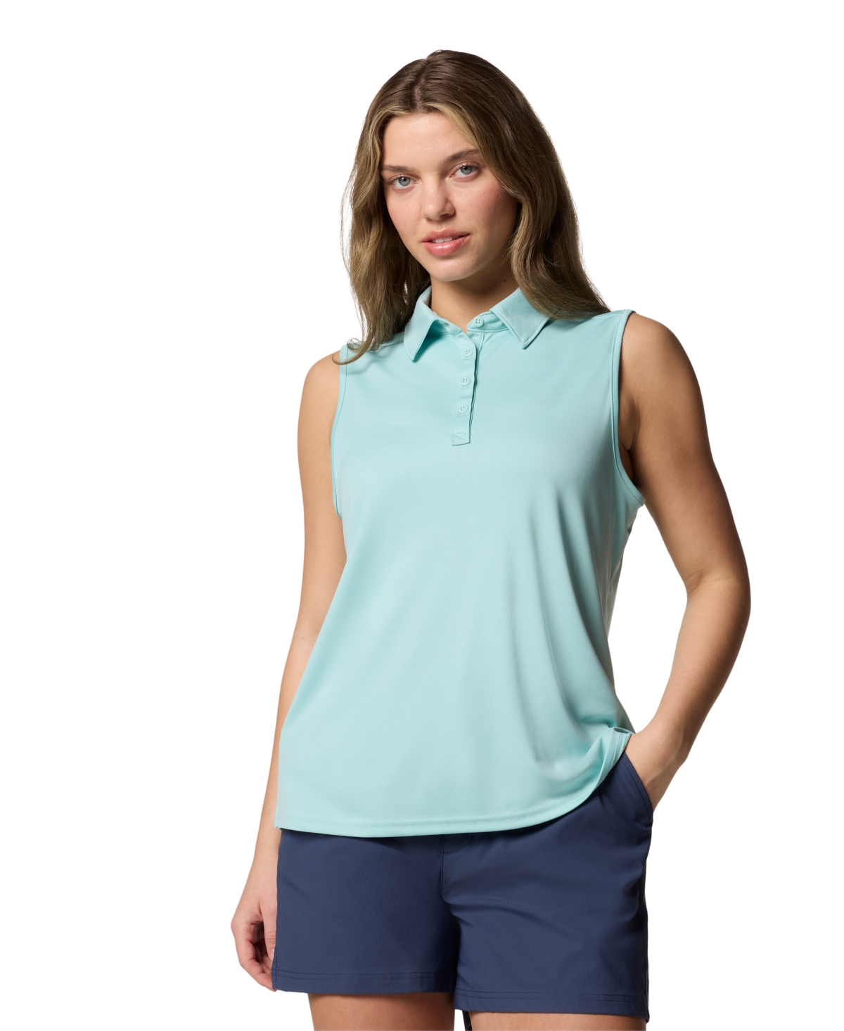 Click here for Columbia Womens Cedar Coast Sleeveless Polo Top -... prices